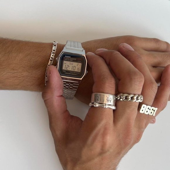 Casio | Accessories | Casio Wrist Technology Waterresistant Silver Digital Watch | Poshmark
